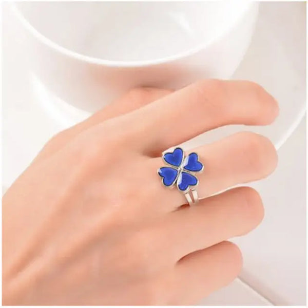 Four Leaf Clover Mood Ring | Helping Animals At Risk