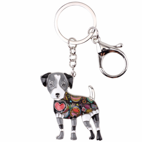 Jack Russel Multicolor Keychain | Helping Animals At Risk